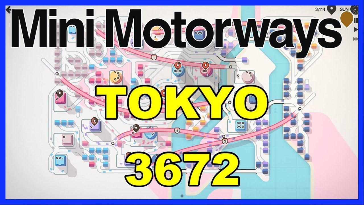 MINI MOTORWAYS - Tokyo - 3672 - Strategy & Tips - YouTube