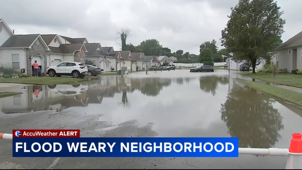 Storm damage cleanup continues in Edgewater Park, NJ - YouTube