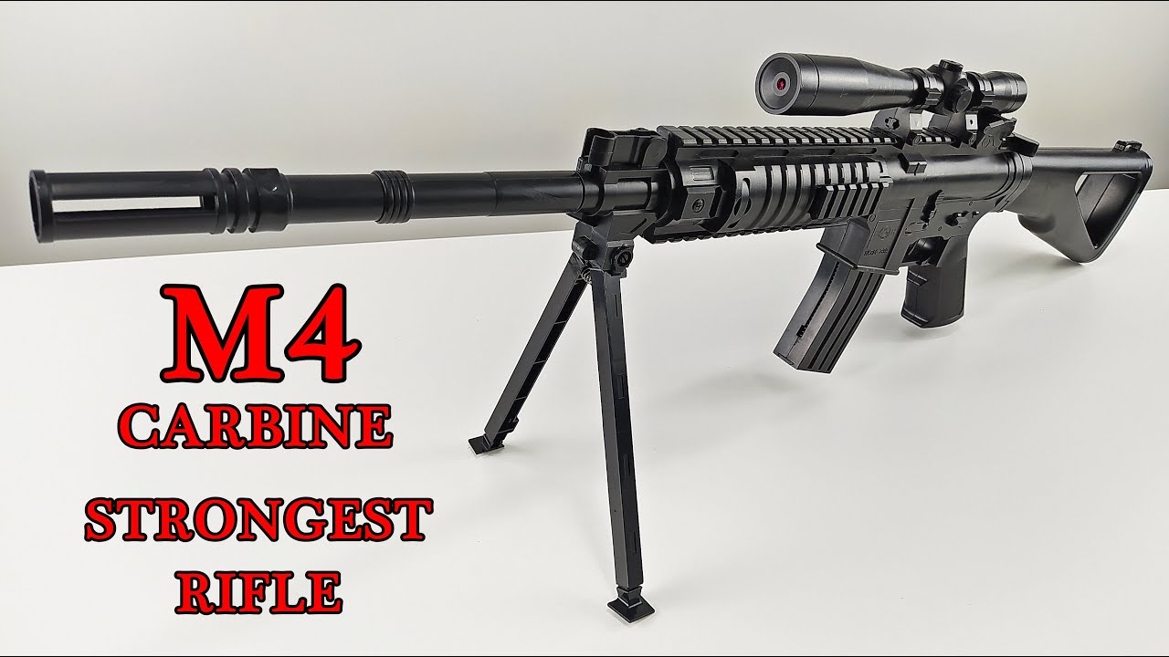M4 Carbine Shooting Test !! Realistic Toy Guns !! Toy Weapon Showcase ...
