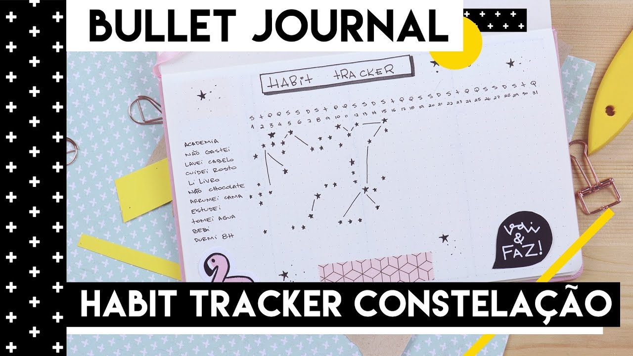 Tutorial de Habit Tracker para BULLET JOURNAL | by Aline Albino - YouTube