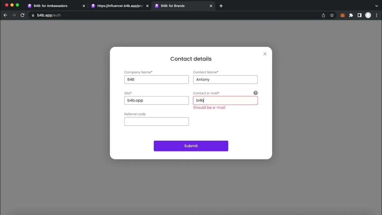 B4B Company Registration - YouTube