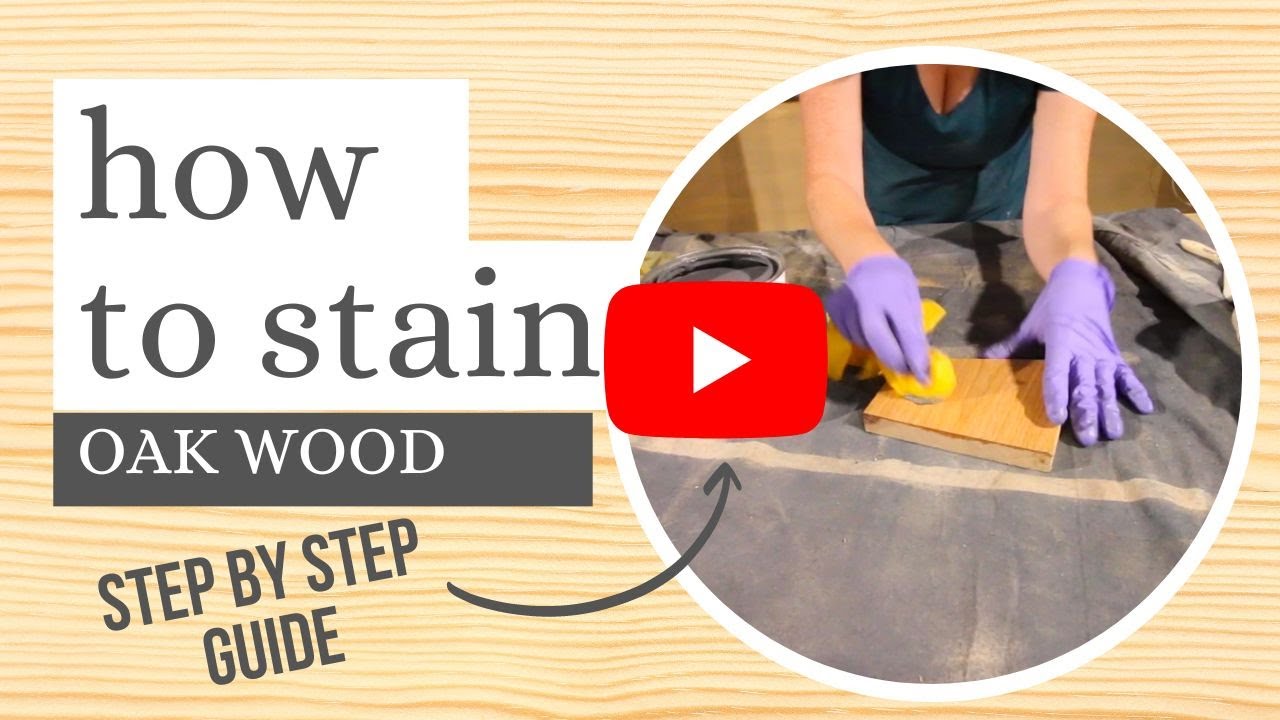 How to stain oak wood - YouTube