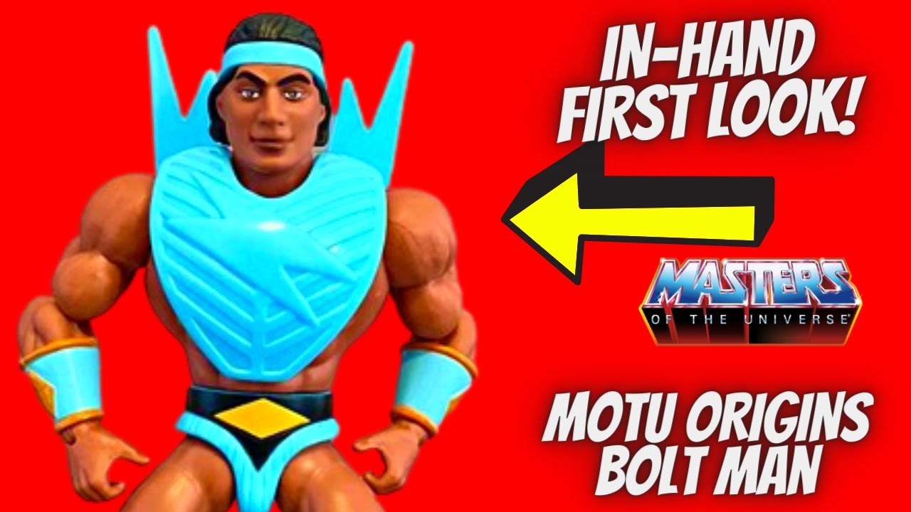 Masters Of The Universe Origins Bolt Man Figure In-Hand First Look ...