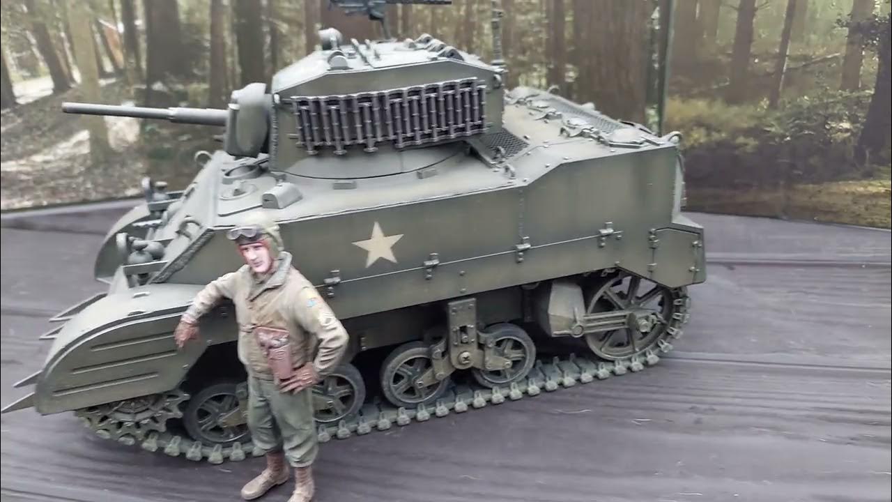 M5A1 Stuart VI Coolbank 1/16 Scale RC Tank - YouTube