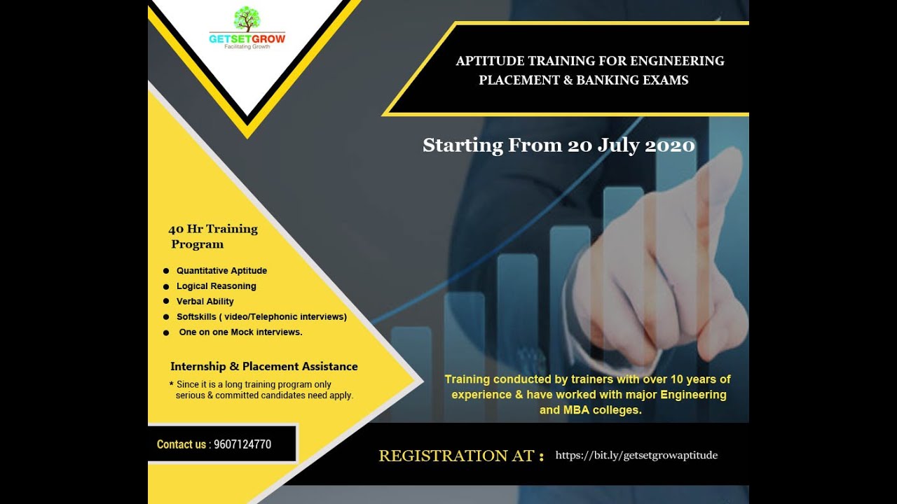 Introduction to Quantitative Aptitude Training Part 1 - YouTube