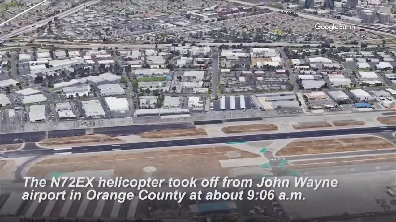 Flight Path Recreation and Audio of Kobe Bryant’s Helicopter | Kobe ...