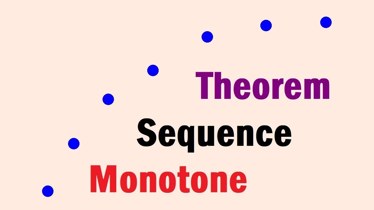 Monotone Sequence Theorem - YouTube