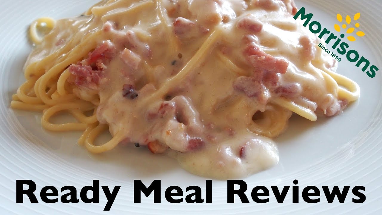 Ready Meal Reviews: Morrison's Spaghetti Carbonara - YouTube