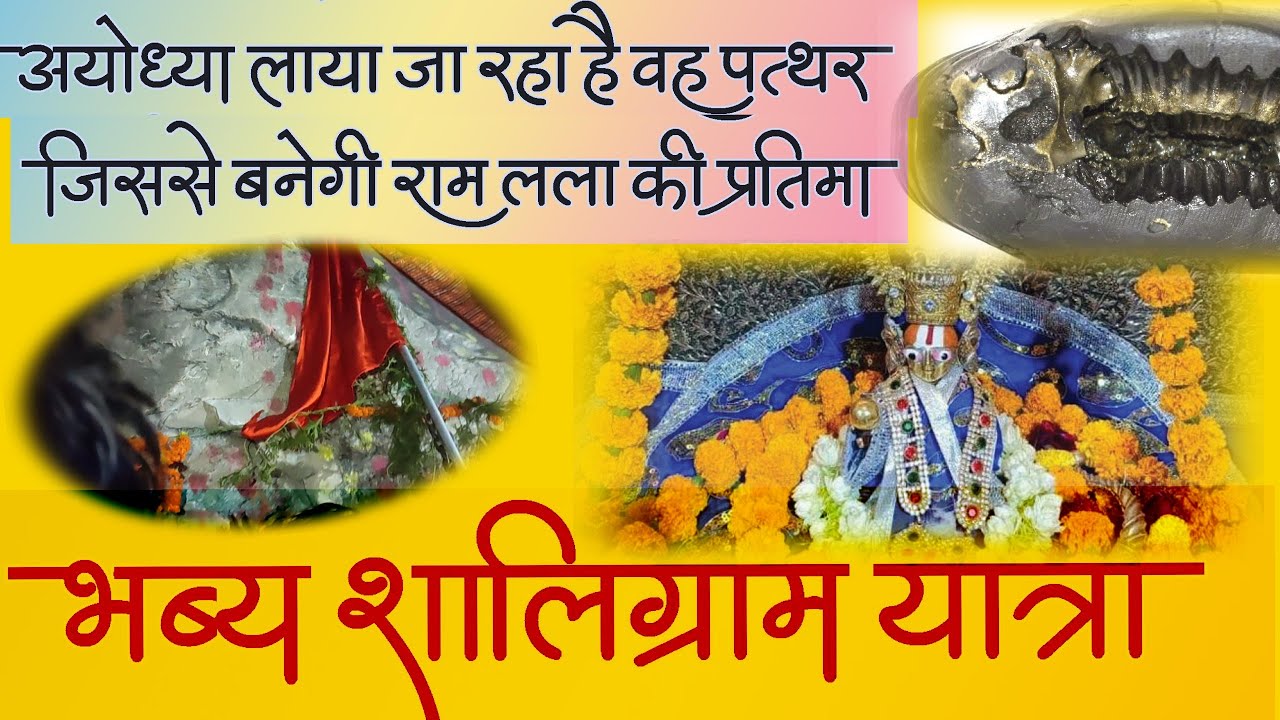 live ।। world largest shaligram shila shifting from kali gandaki (Nepal ...