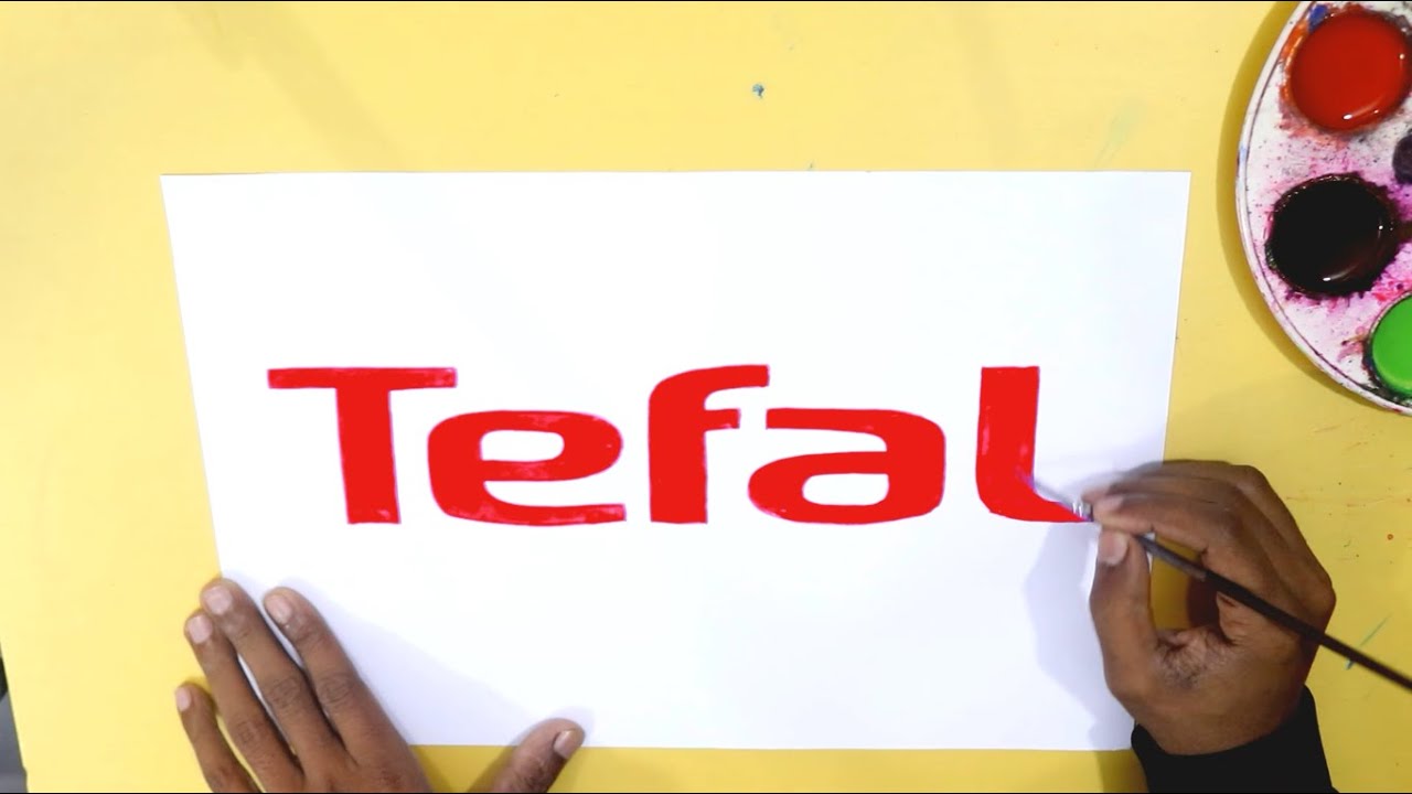How to draw the Tefal logo #3 - YouTube