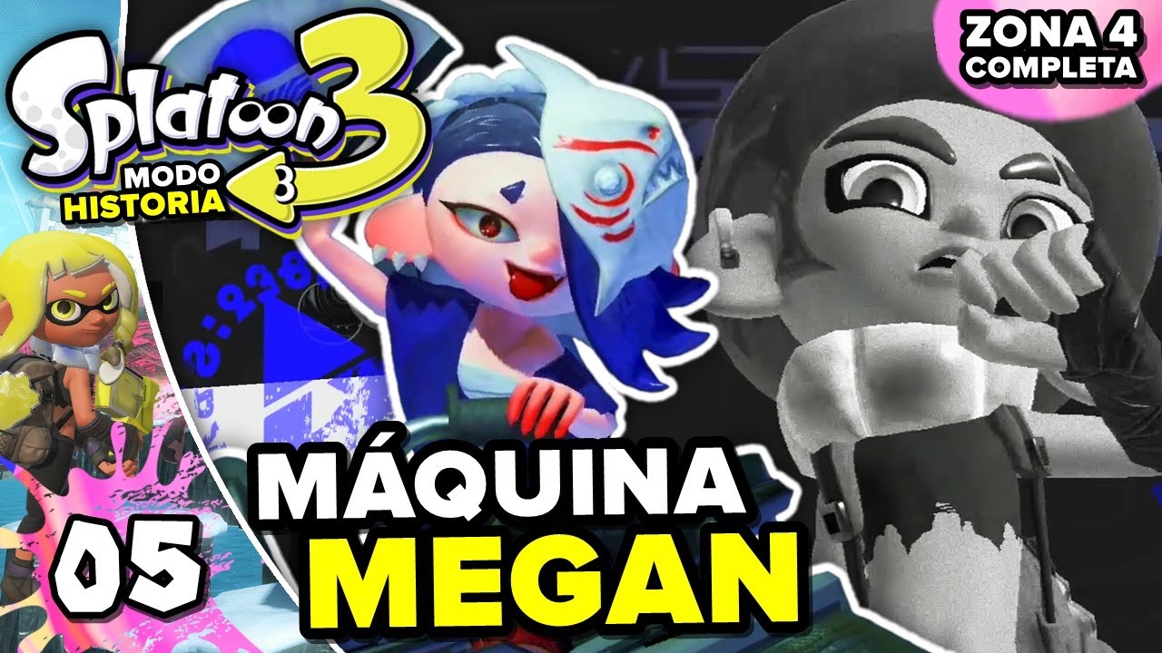 LA MÁQUINA DE MEGAN Y EL ORIGEN DEL COHETE! SPLATOON 3 MODO HISTORIA #5 ...