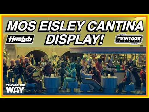 I FINALLY Displayed My HASLAB Mos Eisley Cantina! Star Wars The Vintage Collection Diorama!