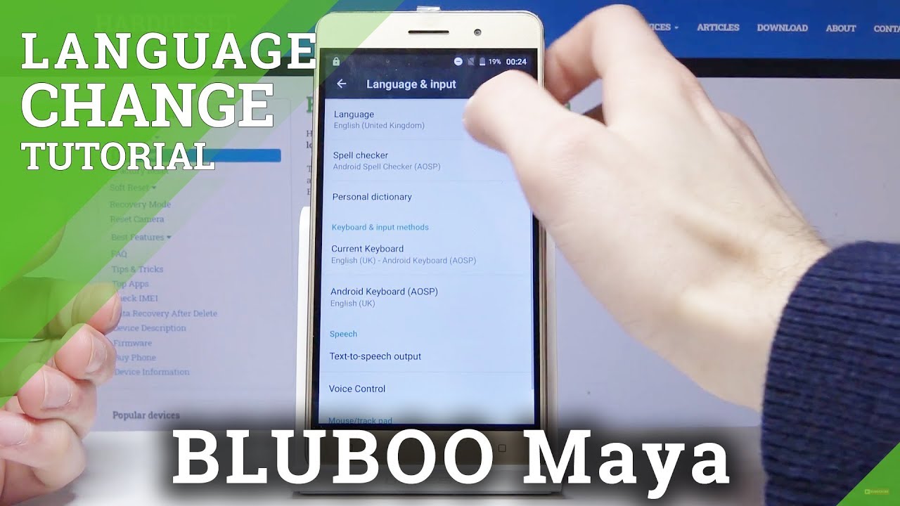 How to Change Language in BLUBOO Maya – Language Settings - YouTube