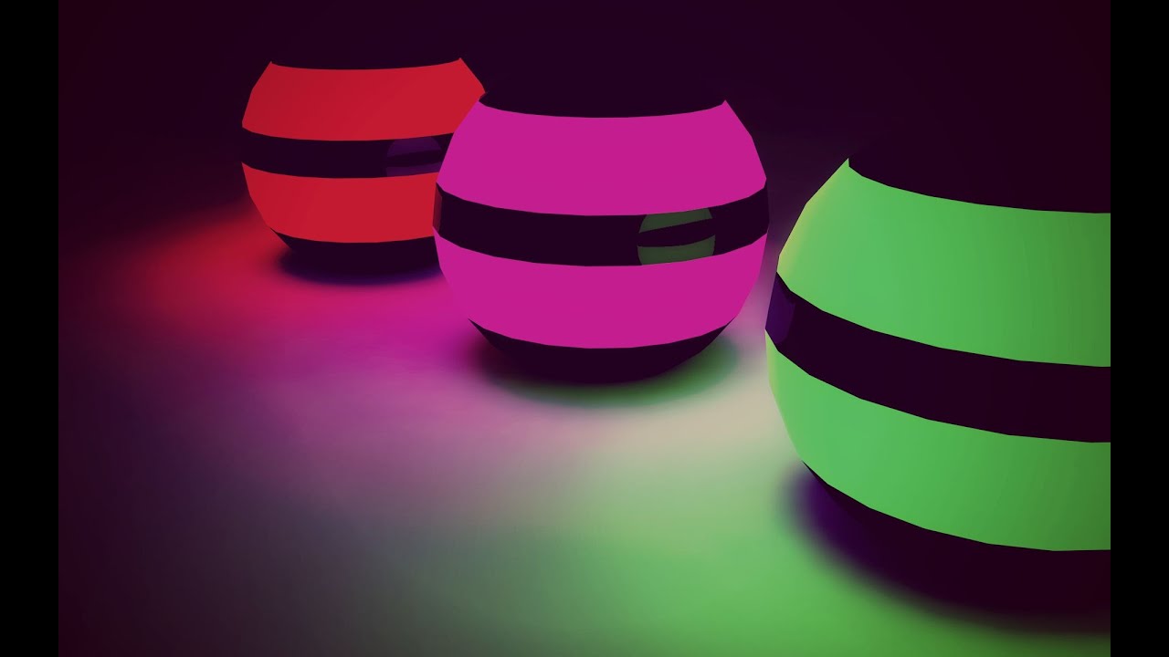 Cinema 4d lighting balls speedart - YouTube