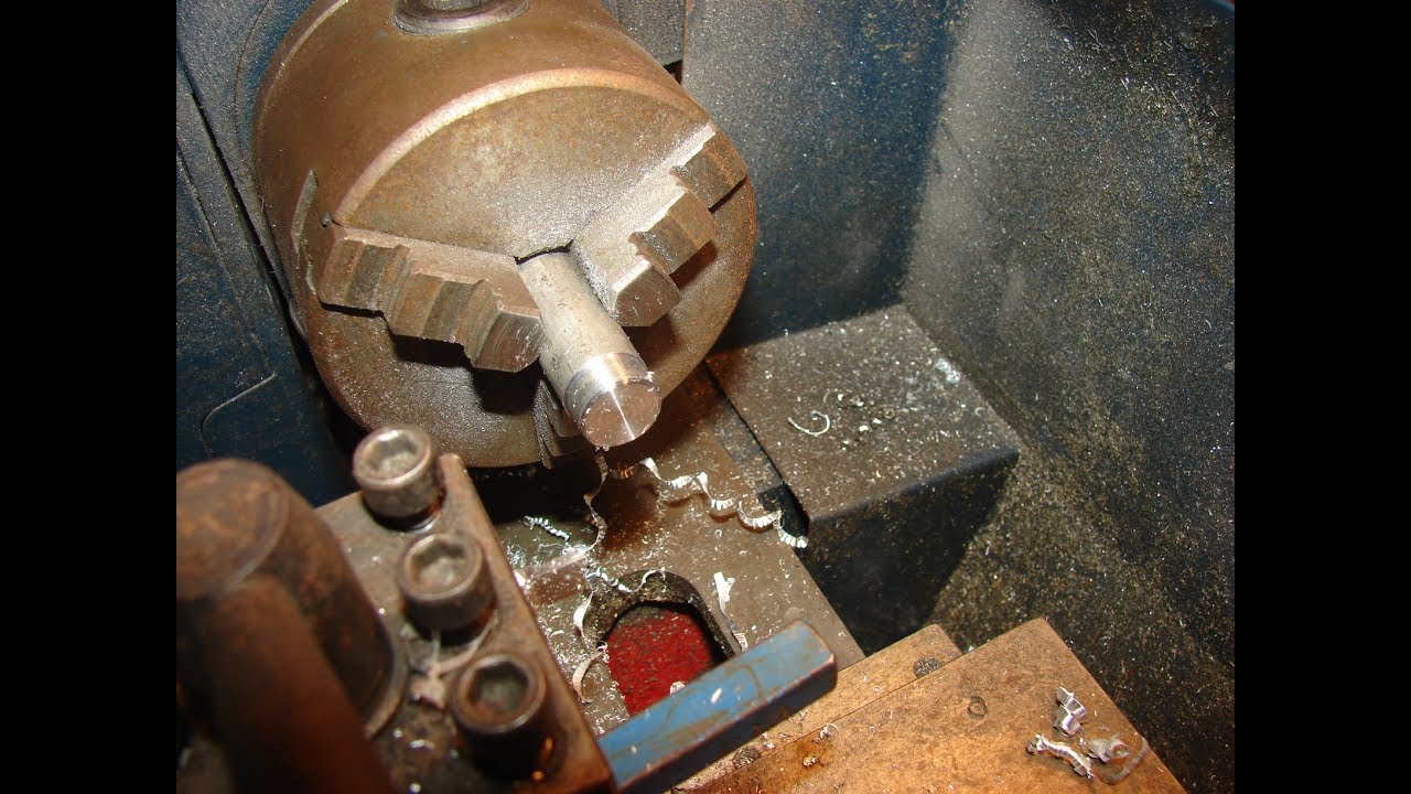 Tokarka Lathe jak na małej tokarce toczyć podkładkę z aluminium - YouTube