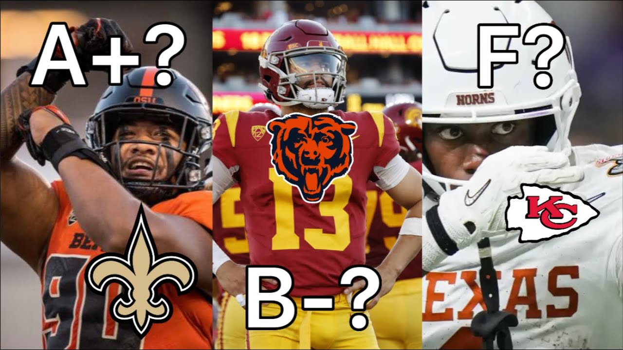 Grading Every First Round Pick from the 2024 NFL Draft - YouTube