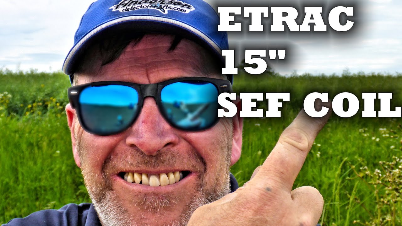 metal detecting with minelab Etrac & 15 inch SEF COIL on pasture - YouTube