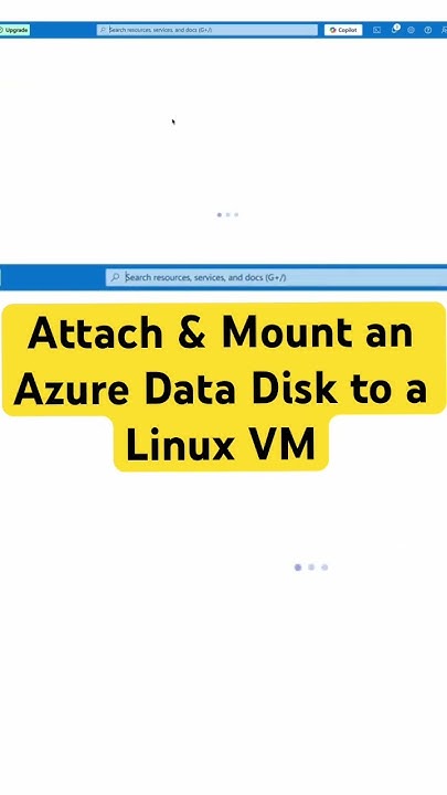 How to attach and mount an Azure Data Disk to a Linux VM #azuredisk #azuretutorial #azurestorage ...