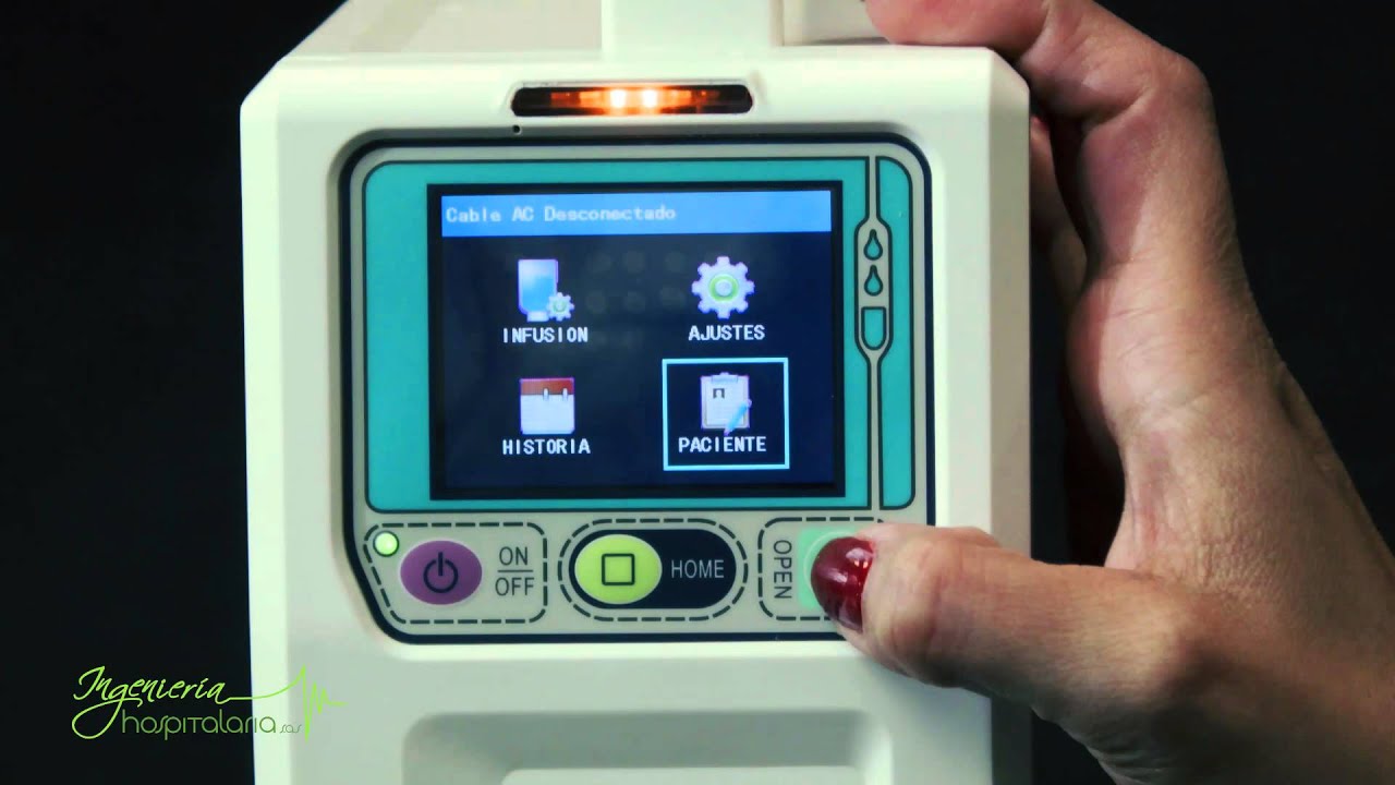 BOMBA DE INFUSIÓN MARCA MEDCAPTAIN MODELO SYS 6010 - YouTube