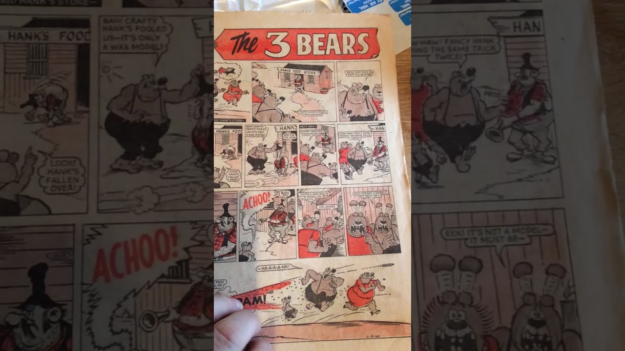 Vintage Comic the beano no 1424 November 1st 1969 general jumbo - YouTube