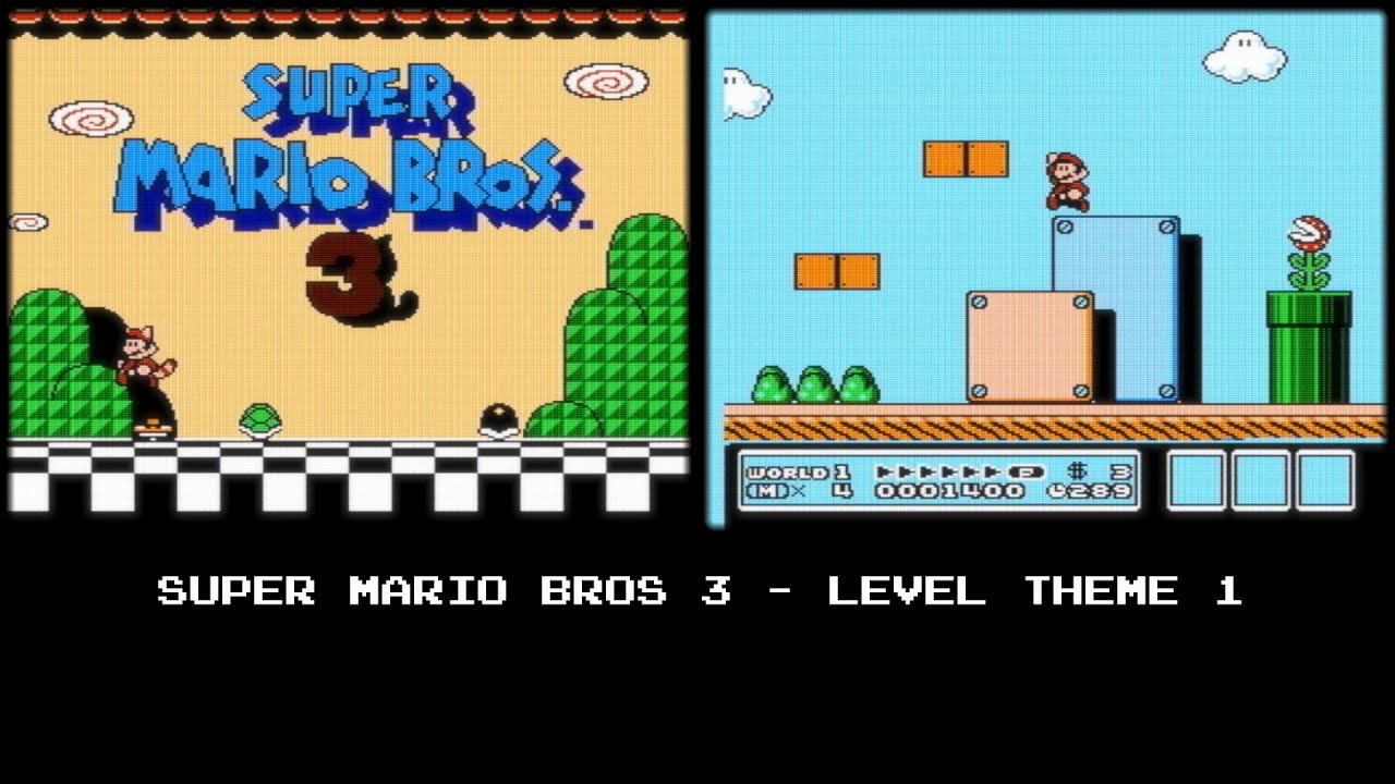 Super Mario Bros 3 - Level Theme 1 - YouTube