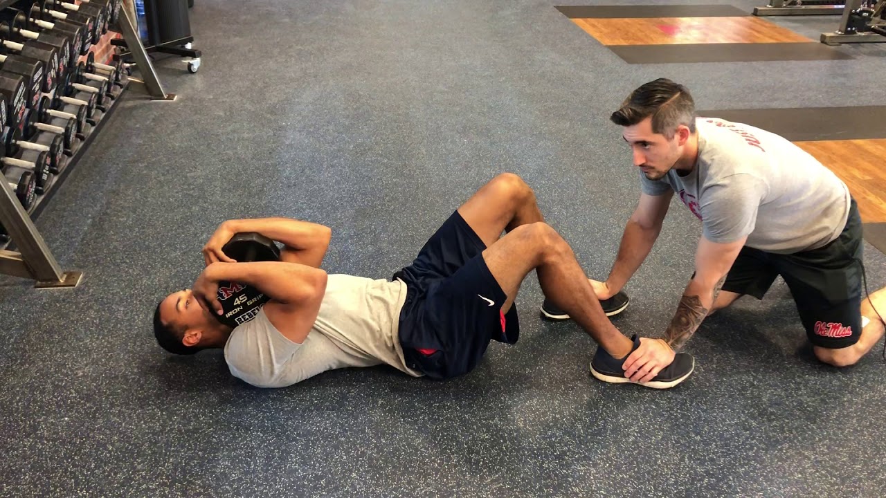 Dumbbell Sit Ups - YouTube