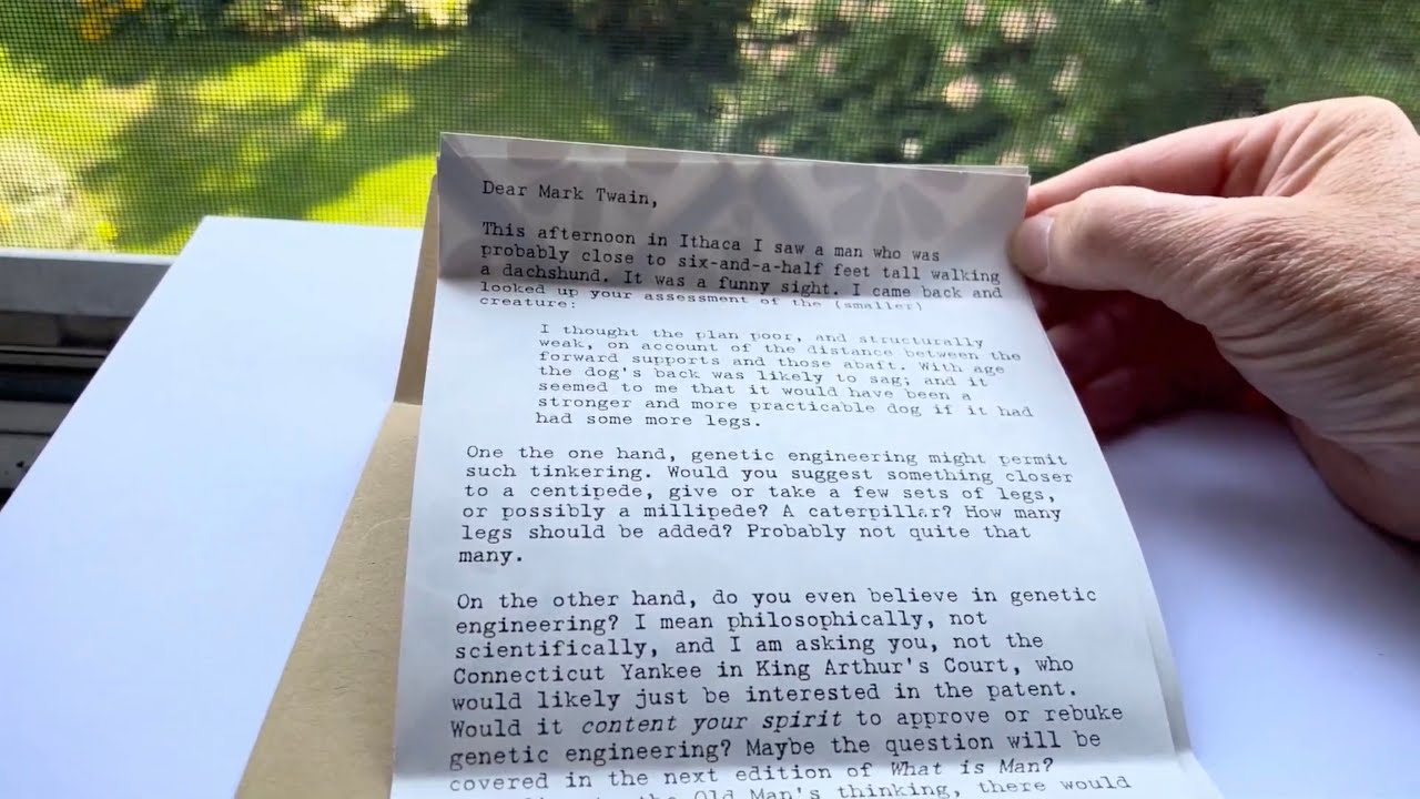 Cindy Hunter Morgan, "Dear Mark Twain" - YouTube