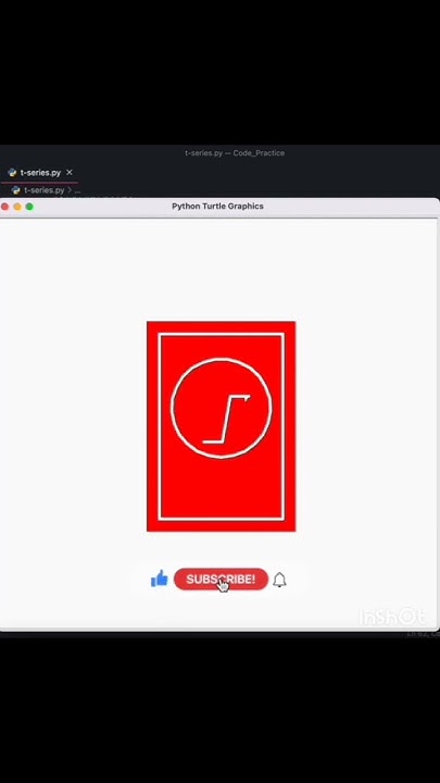 Making T Series Logo Using Python Coding Status Shorts Coding Tseries Status Youtube