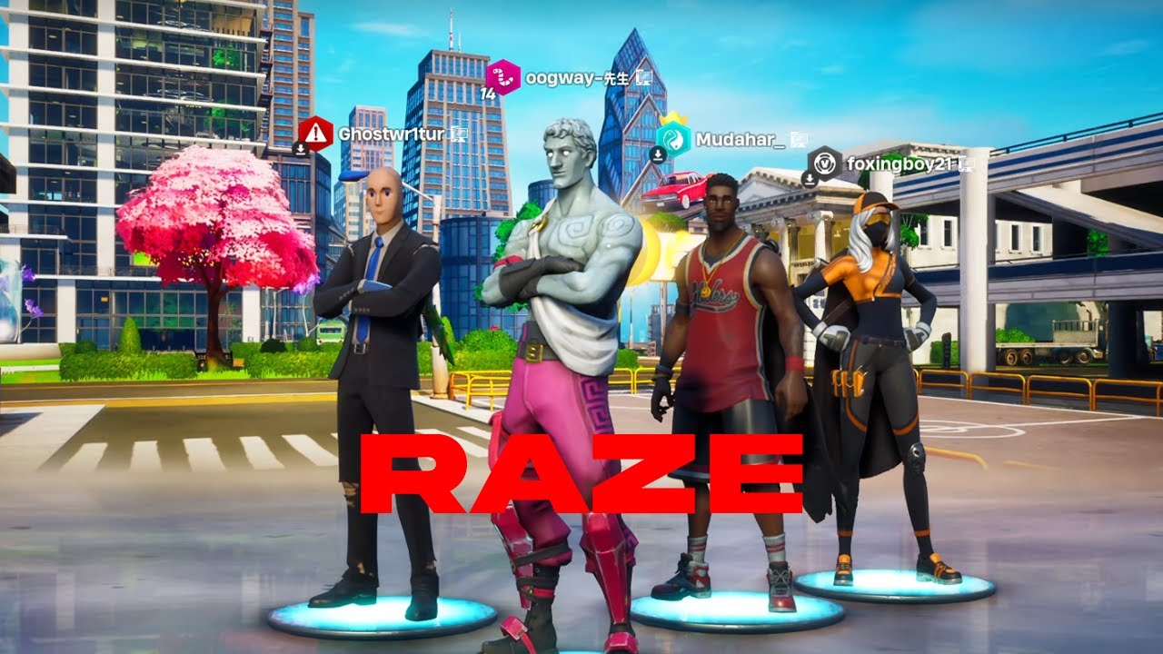 RaZe tries new Fortnite season - YouTube