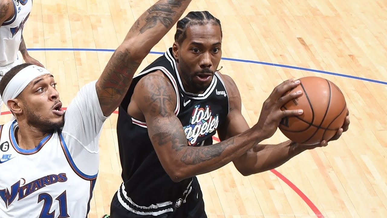 Kawhi Leonard 31 Pts vs Wizards Takes Over 4th QTR! 2022-23 NBA Season ...