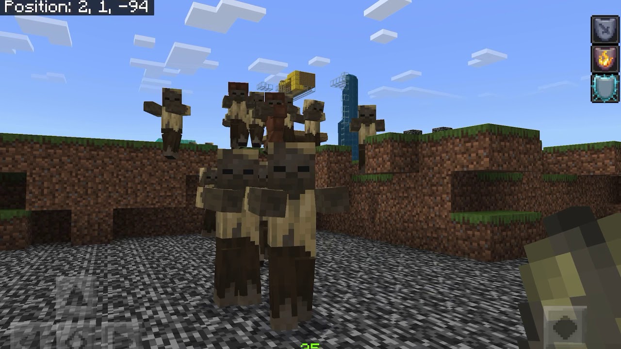 Fighting Ravagers and husks In Minecraft - YouTube