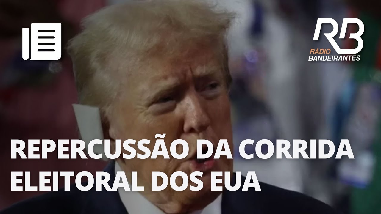 Donald Trump volta à campanha eleitoral com curativo na orelha - YouTube