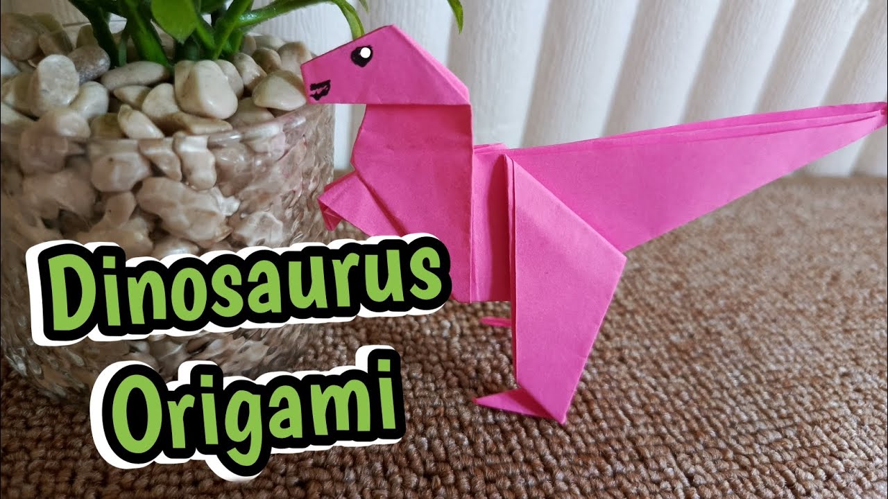 Dinosaurus Origami | Ide Mainan - Cara membuat Dinosaurus dari Kertas ...