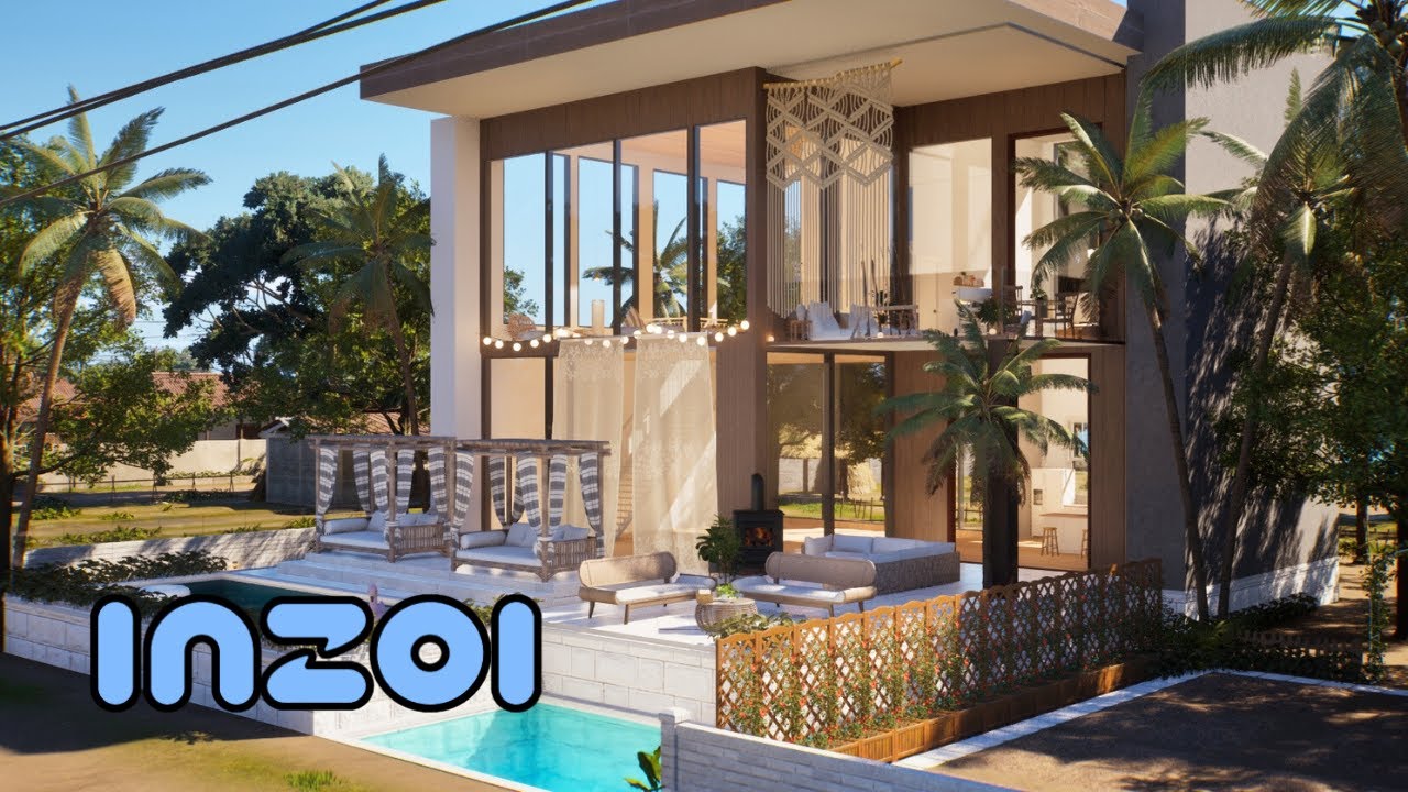 🏡 inZOI Cahaya Modern Home | inZoi Speed Build + Interior Design - YouTube
