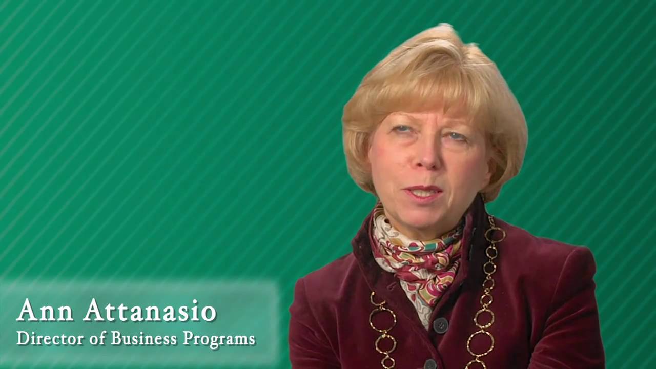 Ann Attanasio, assistant dean of business programs - YouTube