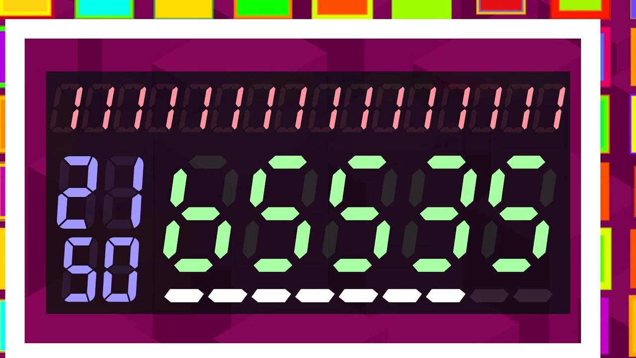 BCG 21:50.70 Minutes Stopwatch (Binary 16 Bits 0-65,535 ) Remix ...