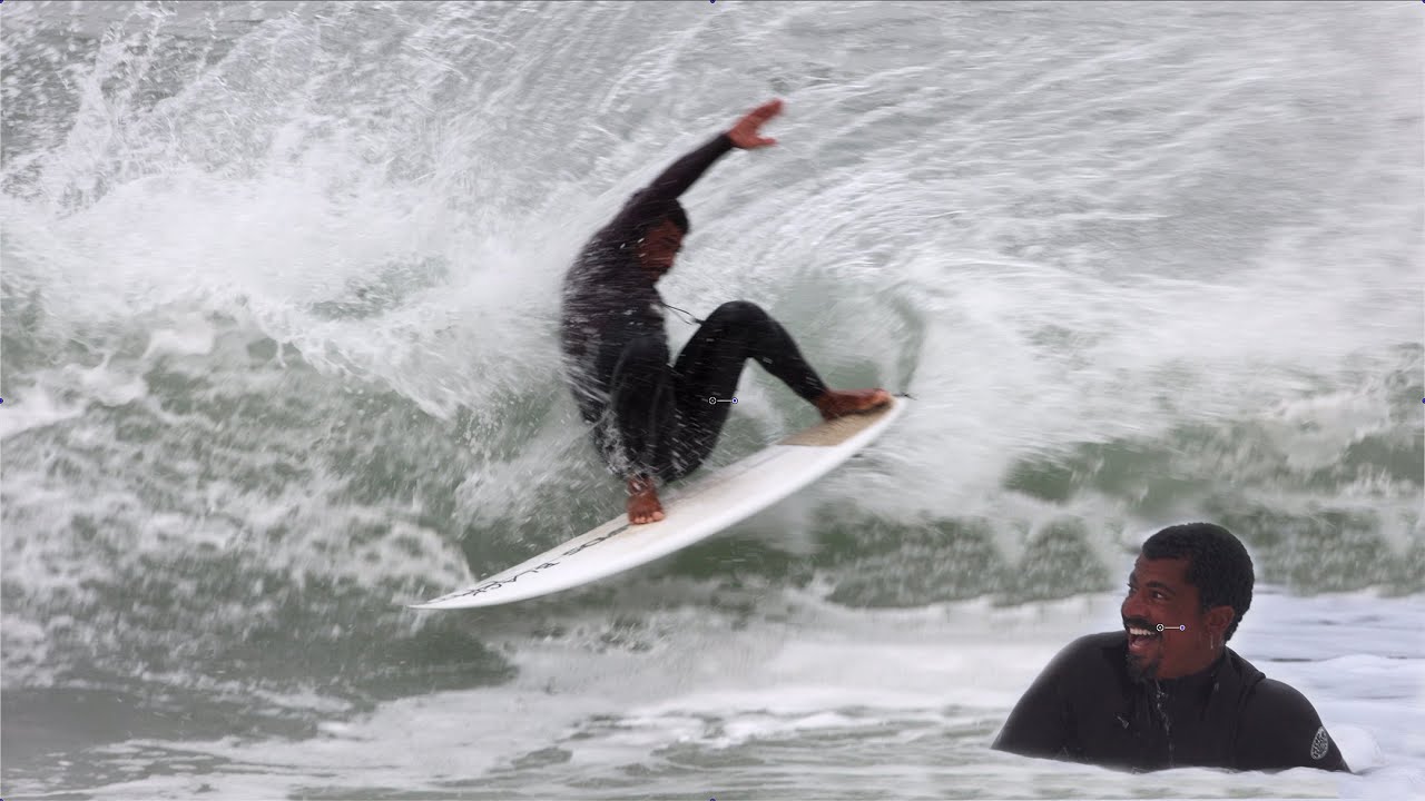 Sometimes surfing the inside waves are better - YouTube
