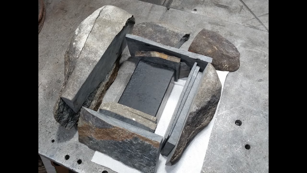 Scraping a rock into a master square - YouTube
