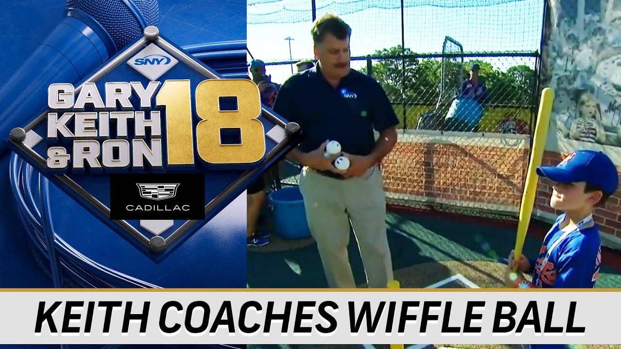Keith Hernandez coaches wiffle ball at Citi Field | Gary, Keith, & Ron ...