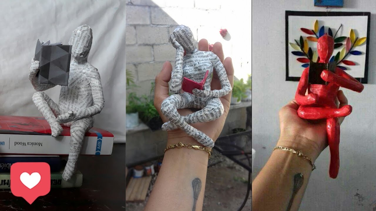 ESCULTURAS CON PAPEL♻ - YouTube