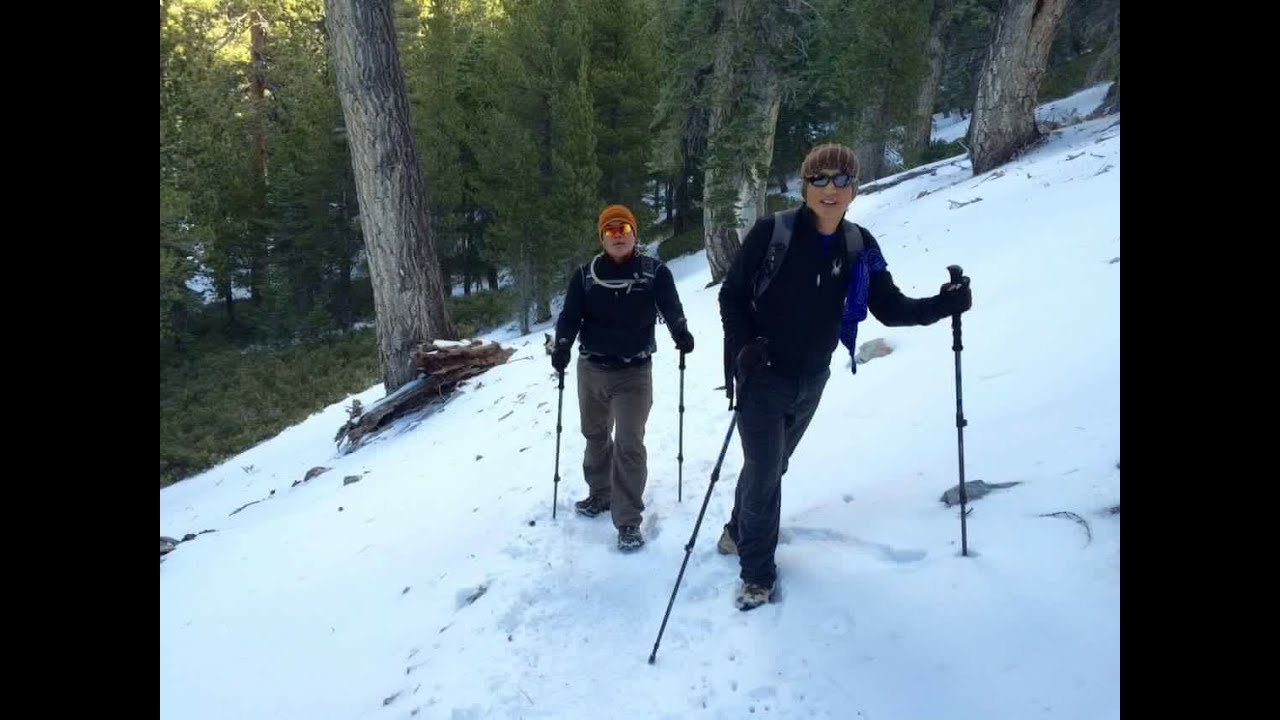 Lao-Am Hikers At San Gorgonio Mountain Snow Hike - YouTube