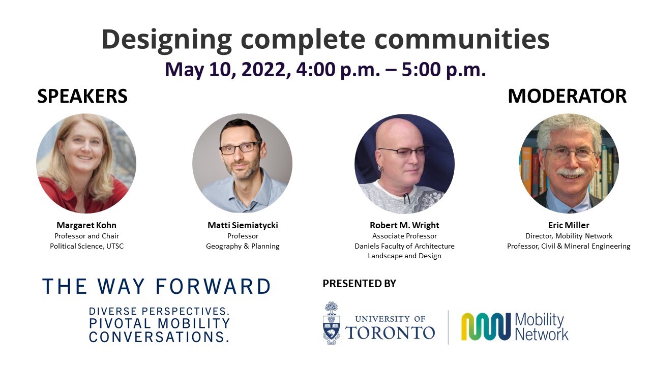 The Way Forward: Designing complete communities - YouTube