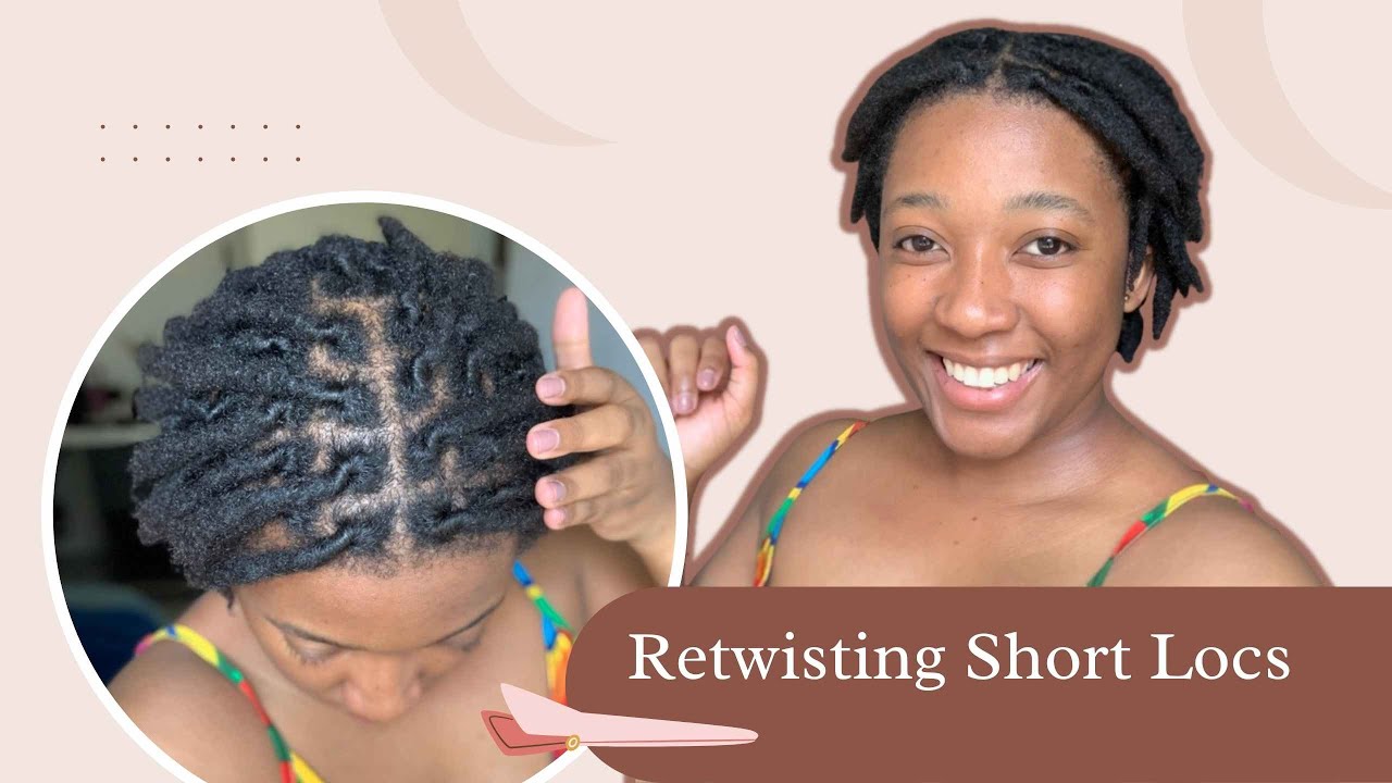Retwisting and styling baby locs I Loc styles I Loc maintanence - YouTube