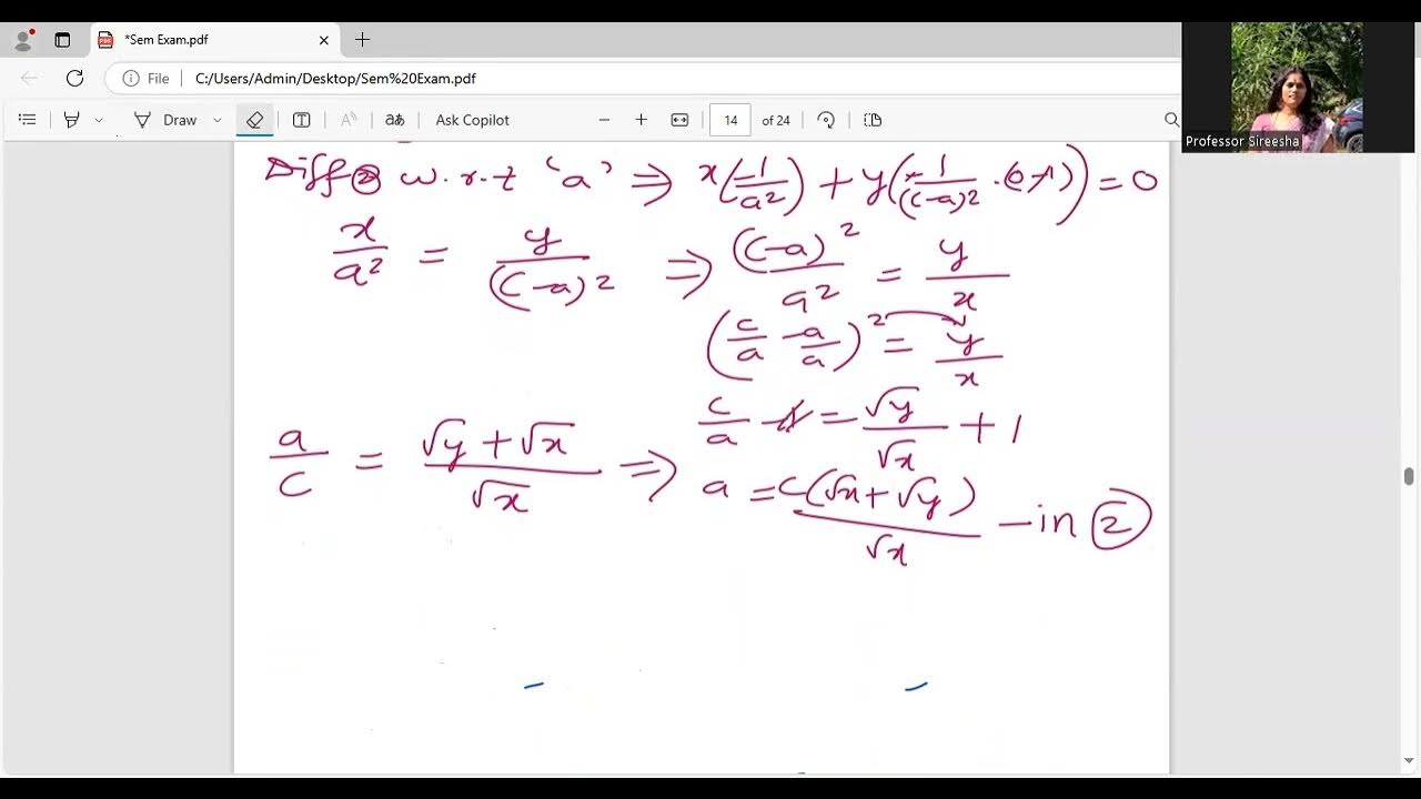 Concept of Envelope One Parameter Ex5,6 - YouTube