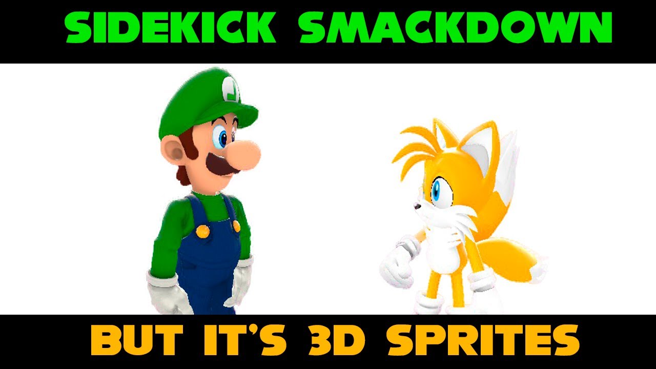 FNF Sidekick Smackdown COW REMIX but the Sprites are 3D | (10k SPECIAL ...