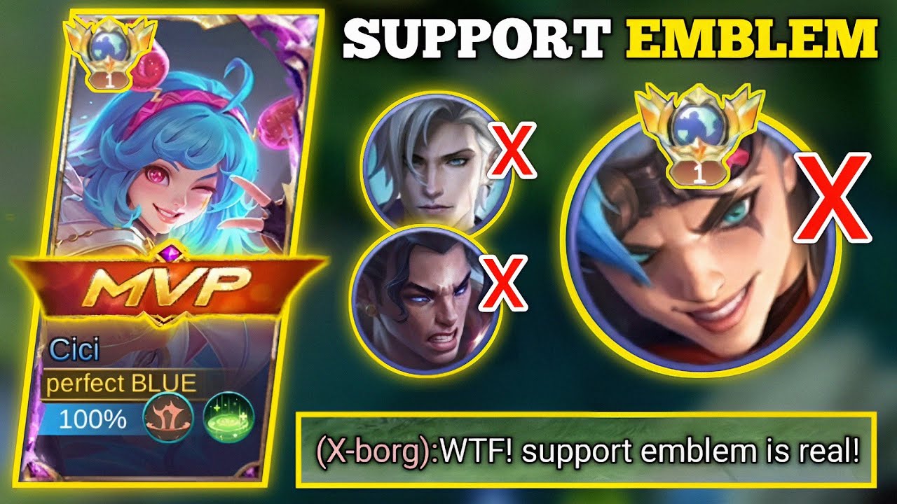 REASON WHY SUPPORT EMBLEM IS THE BEST AGAINST X-BORG! | CICI BEST BUILD ...