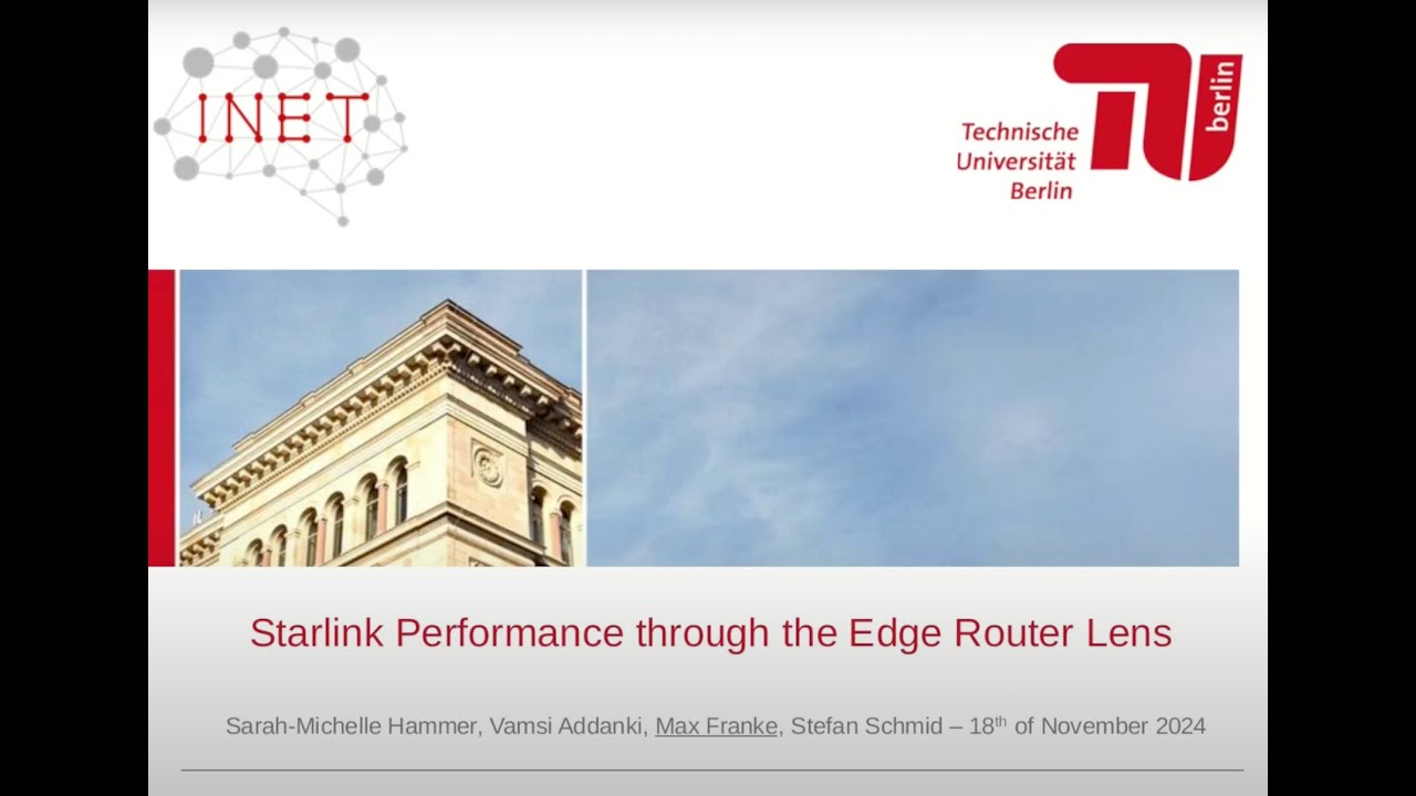 Starlink Performance through the Edge Router Lens - YouTube