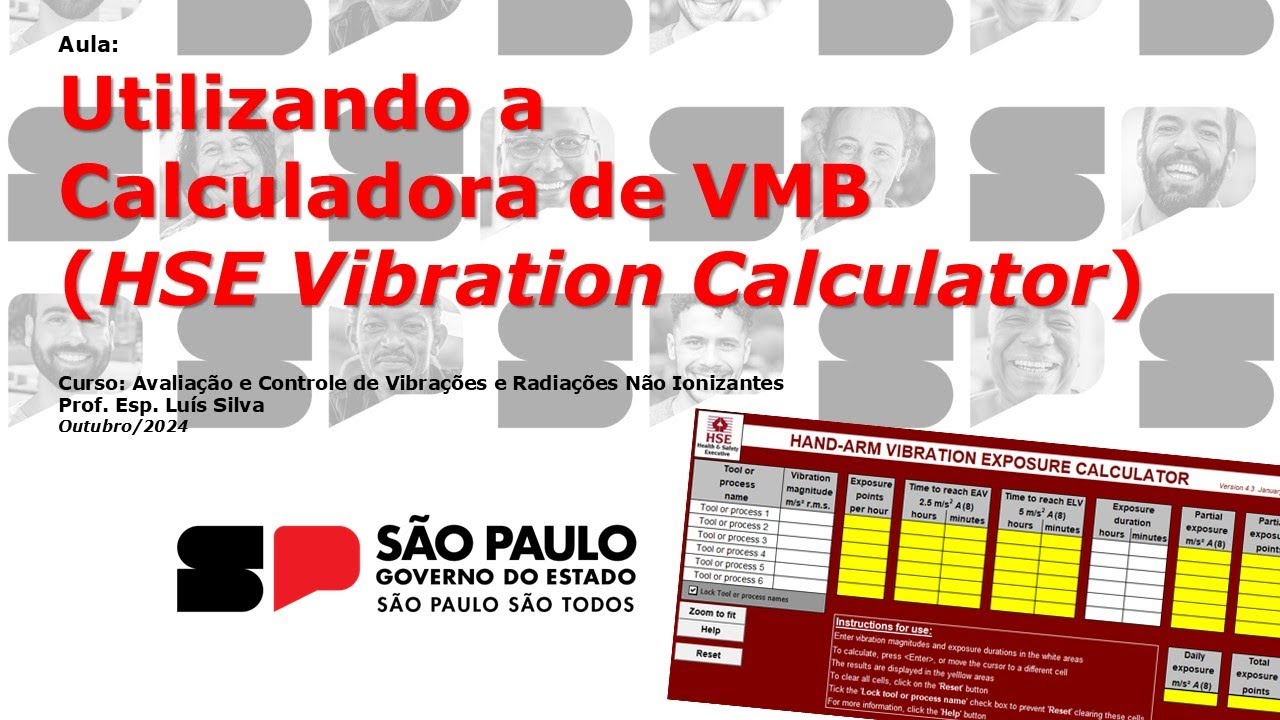 Utilizando a Calculadora de VMB (HSE Vibration Calculator) - YouTube