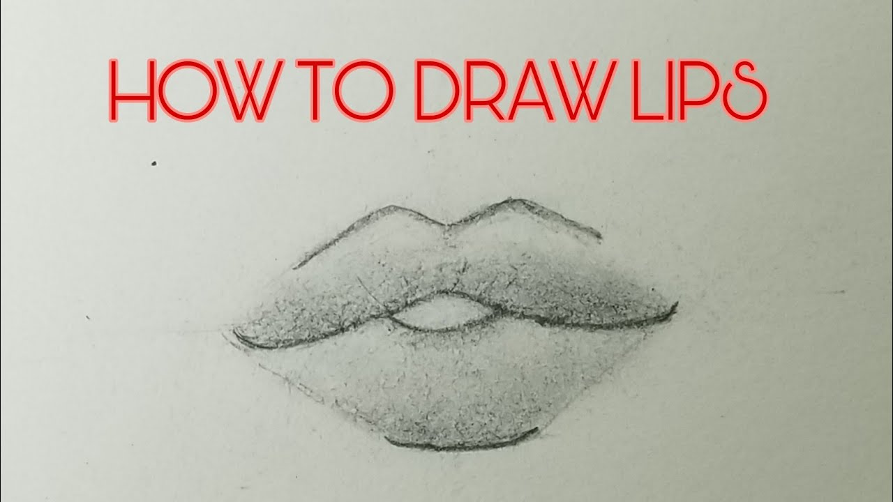 How to draw lips ll Tutorial for beginners - YouTube