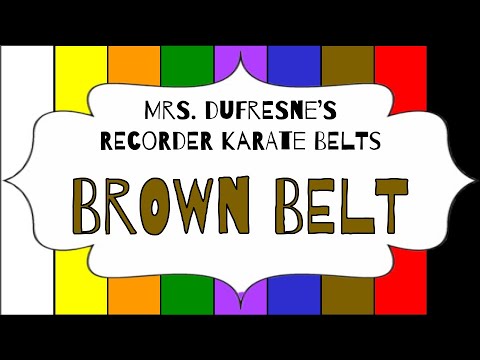 Recorder Karate - Brown Belt - YouTube